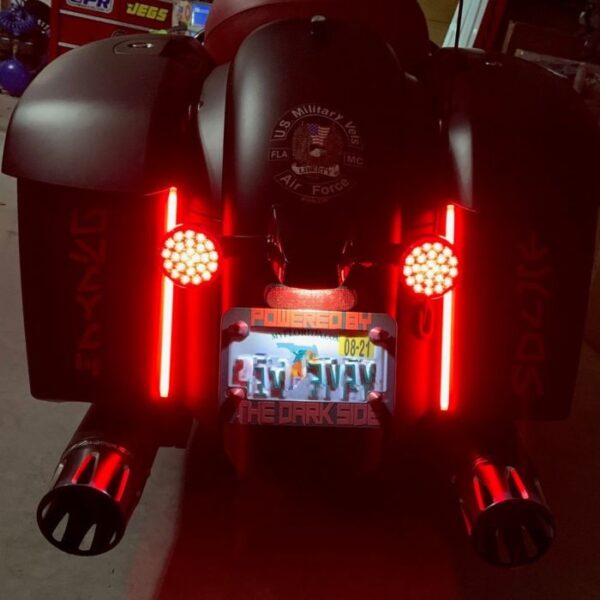 Custom Dynamics® Red Plasma Rods™ Auxiliary Led Light Bars For Indian ...