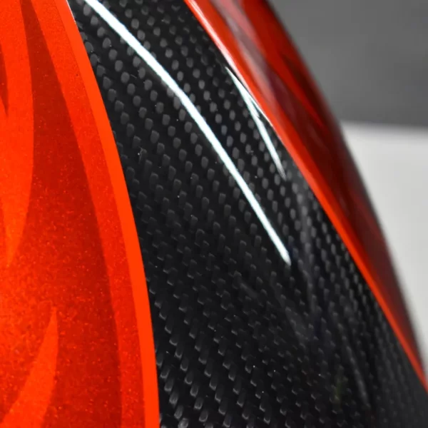 RickRak® REAL Carbon Fiber 18" Fat Fender w Custom Paint and Clear ...