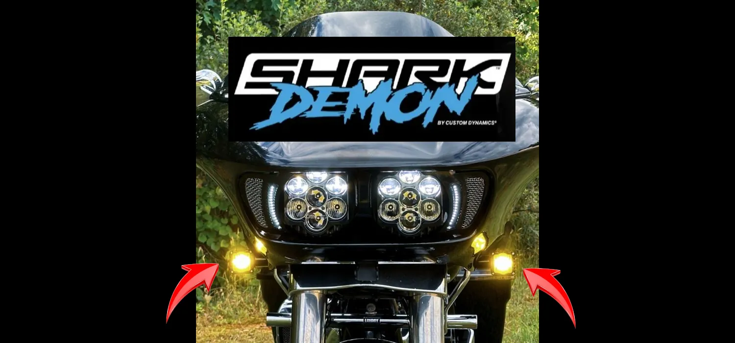 Custom Dynamics Shark Demon™ SAE Selective Yellow LED Front Turn ...