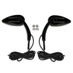Custom Dynamics® Plug & Play Led Run & Turn Signal Motorcycle Mirrors ...