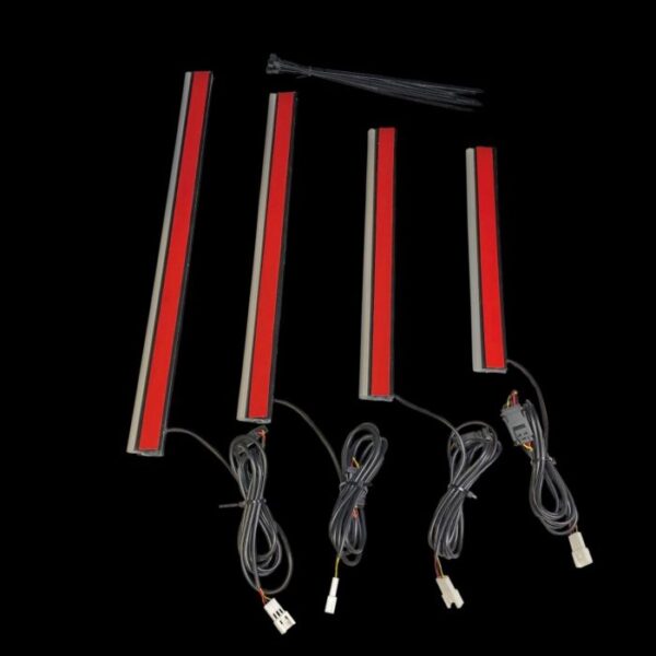 Custom Dymanics® Red Plasma Rods™ Auxiliary LED Light Bars with Smoked ...