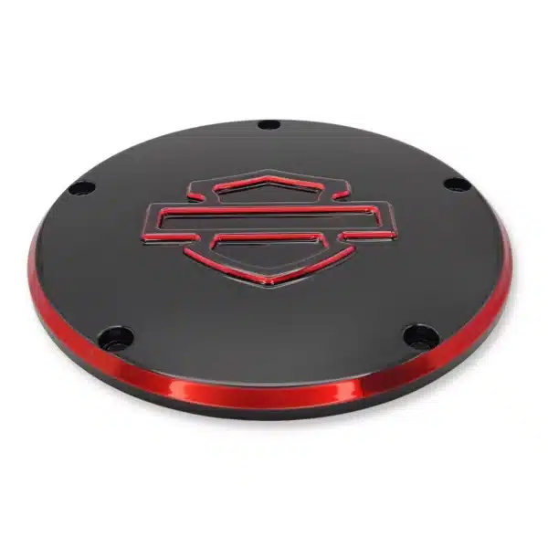 RickRak® Custom Derby Cover for '17-UP Harley M8 - Red, Blue & Orange ...