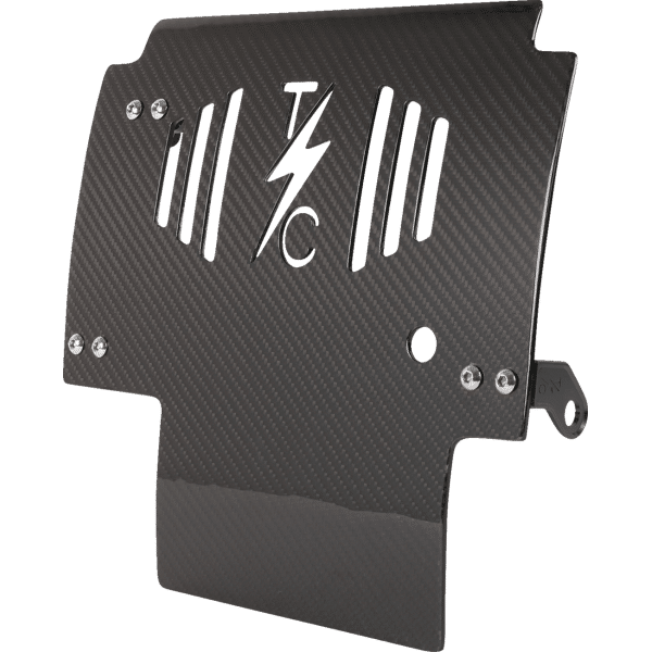 Thrashin® Skid Plate - Carbon Fiber/Gloss - With Black Brackets - FLHX ...