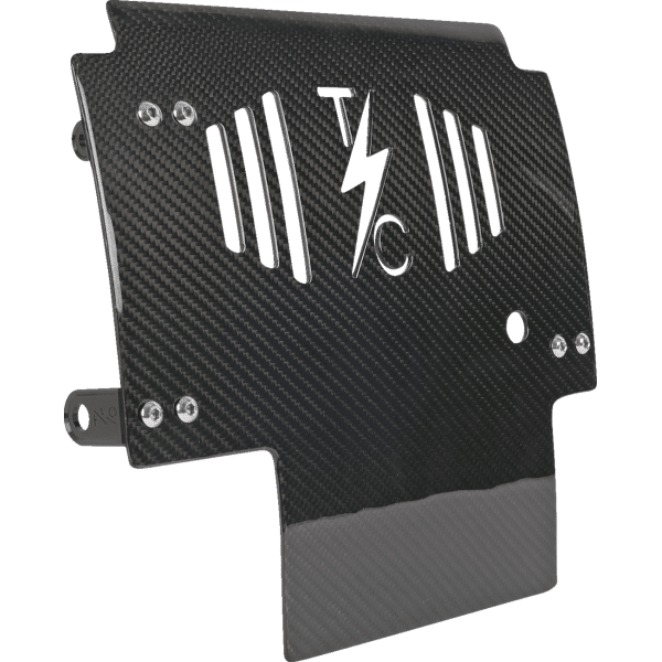 Thrashin® Skid Plate - Carbon Fiber/Gloss - With Black Brackets - FLHX ...